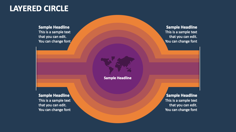 Layered Circle PowerPoint and Google Slides Template - PPT Slides