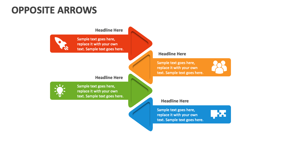 Opposite Arrows Template for PowerPoint and Google Slides - PPT Slides