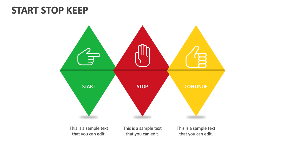 Start Stop Keep PowerPoint and Google Slides Template - PPT Slides
