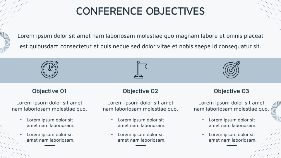 Free Conference Style Presentation Theme for Google Slides and PowerPoint