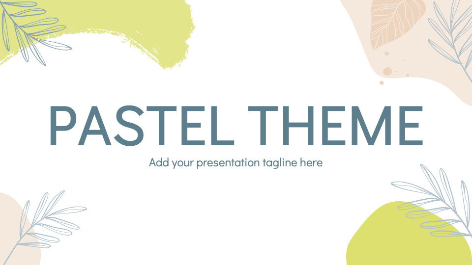 Free Pastel Presentation Theme for Google Slides and PowerPoint