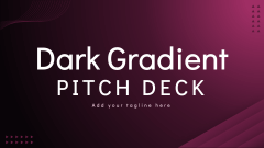 Dark Gradient Pitch Deck for Google Slides and PowerPoint