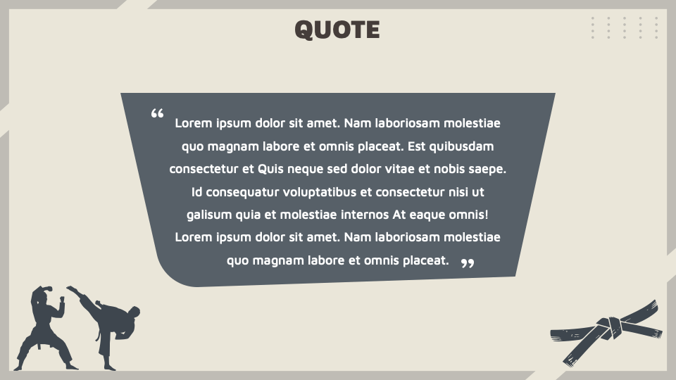 Free Taekwondo Presentation Theme for Google Slides and PowerPoint