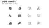 Online Form Icons for Google Slides and PowerPoint