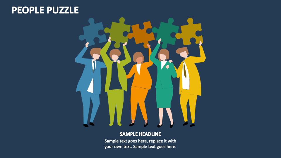 People Puzzle PowerPoint and Google Slides Template - PPT Slides