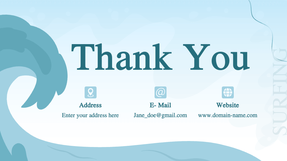 Free Surfing Theme for Google Slides and PowerPoint