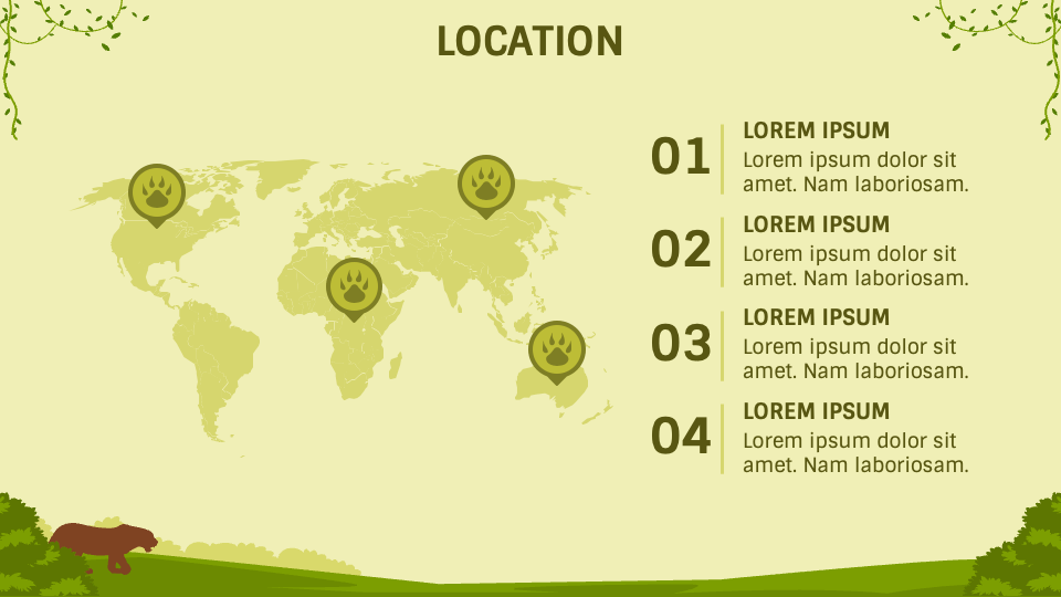 Free Wildlife Sanctuary Presentation Theme for Google Slides and PowerPoint