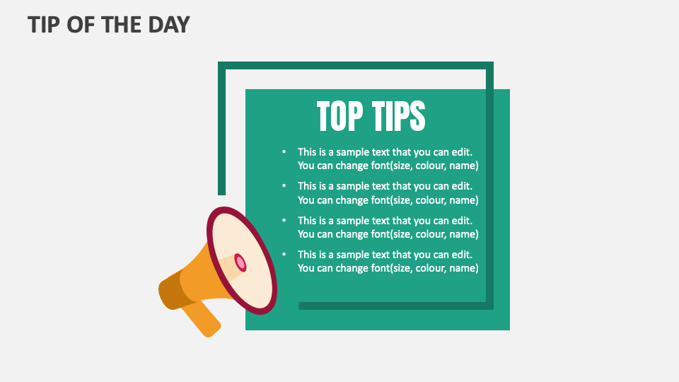 Tip of The Day PowerPoint and Google Slides Template - PPT Slides