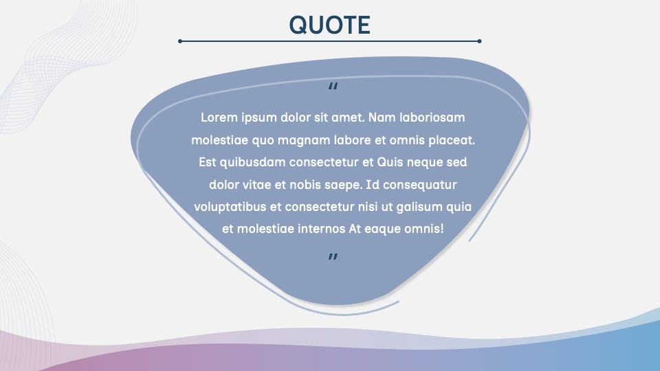 Free Abstract Waves Presentation Theme for Google Slides and PowerPoint