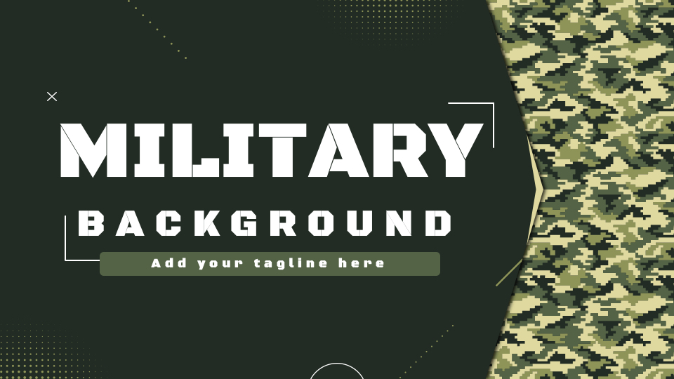 Free Military Background Presentation for Google Slides and PowerPoint