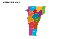 Vermont Map for Google Slides and PowerPoint - PPT Slides