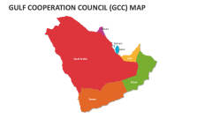 Gulf Cooperation Council (GCC) Map for Google Slides and PowerPoint ...