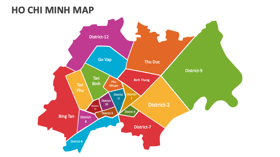 Ho Chi Minh Map for Google Slides and PowerPoint - PPT Slides