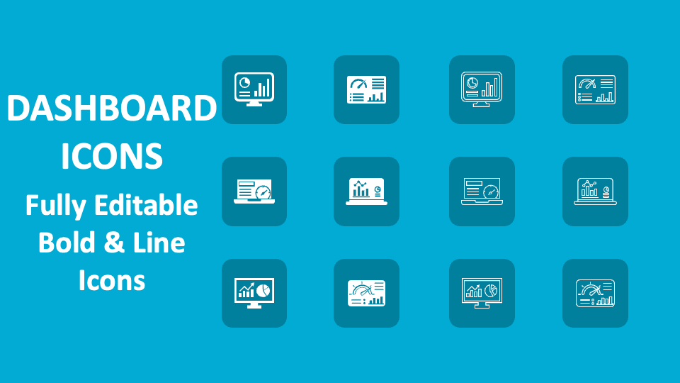 Dashboard Icons for Google Slides and PowerPoint