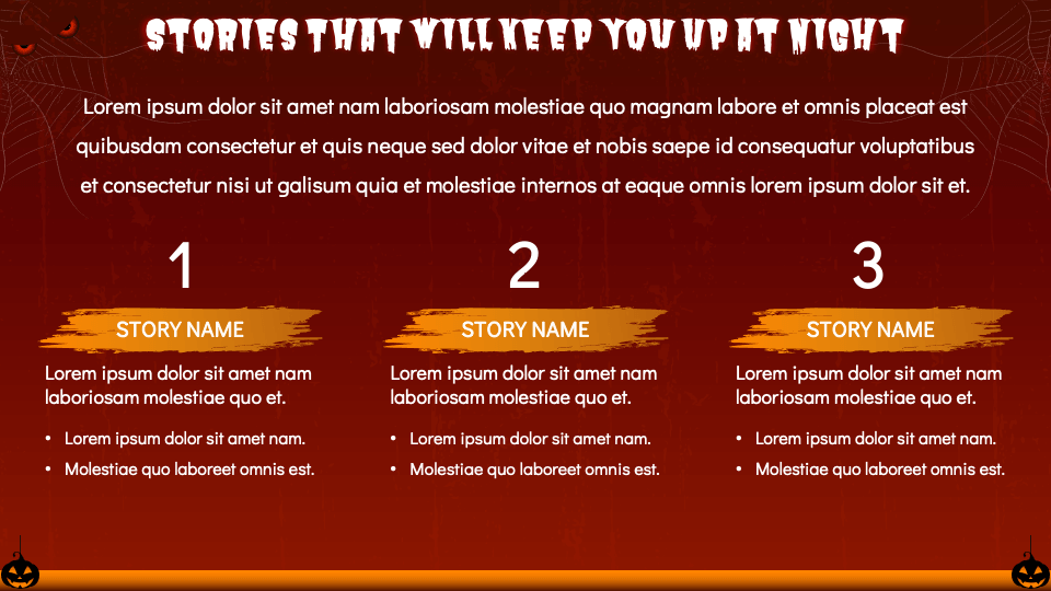 Scary Presentation Theme for Google Slides and PowerPoint - PPT Slides