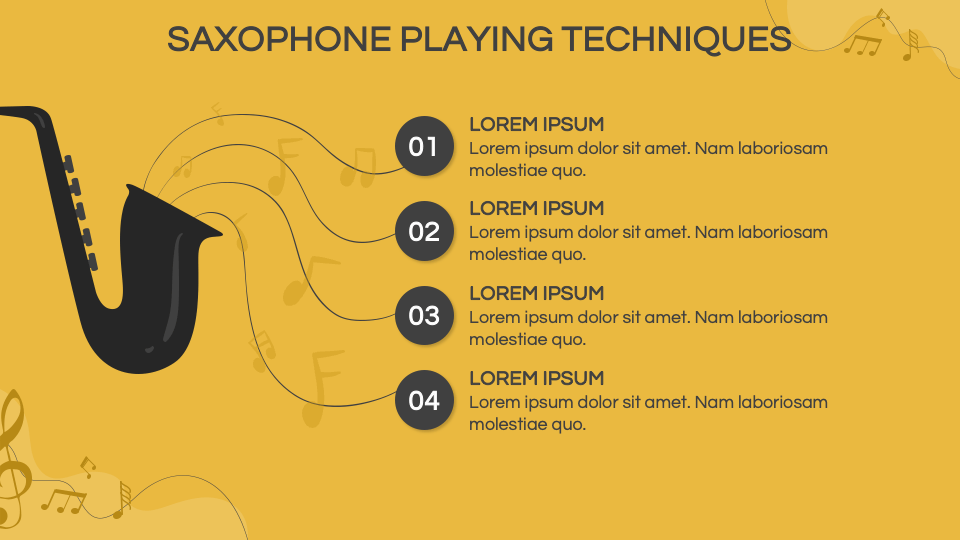 Free Saxophone Theme for Google Slides and PowerPoint