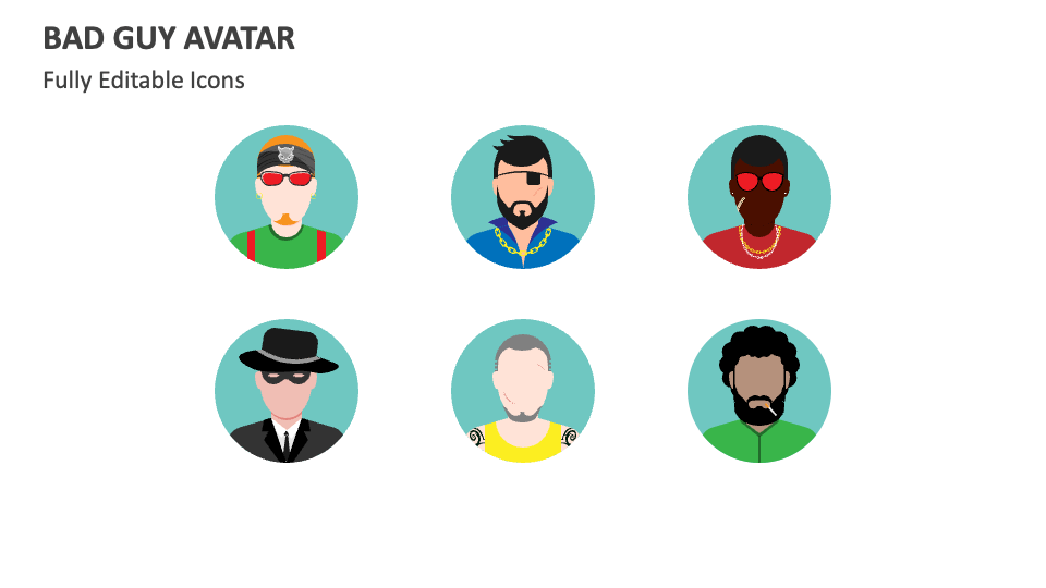Bad Guy Avatar for Google Slides and PowerPoint