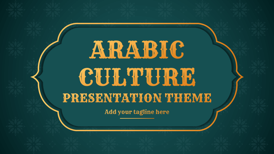 Free Arabic Culture Presentation Theme for Google Slides and PowerPoint