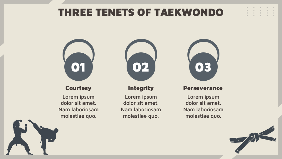 Free Taekwondo Presentation Theme for Google Slides and PowerPoint