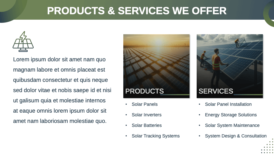 Solar Company Business Plan Template for Google Slides and PowerPoint ...