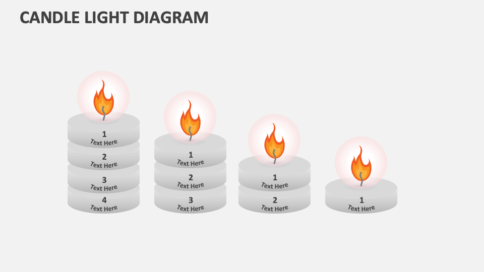 Candle Light Diagram Template for PowerPoint and Google Slides - PPT Slides