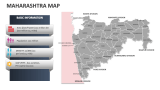 Maharashtra Map for Google Slides and PowerPoint - PPT Slides