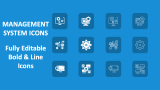 Management System Icons for Google Slides and PowerPoint