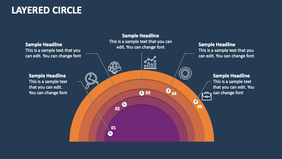 Layered Circle PowerPoint and Google Slides Template - PPT Slides