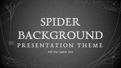 Free Spider Background Presentation Theme for Google Slides and PowerPoint