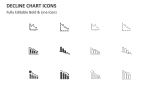 Decline Chart Icons for Google Slides and PowerPoint