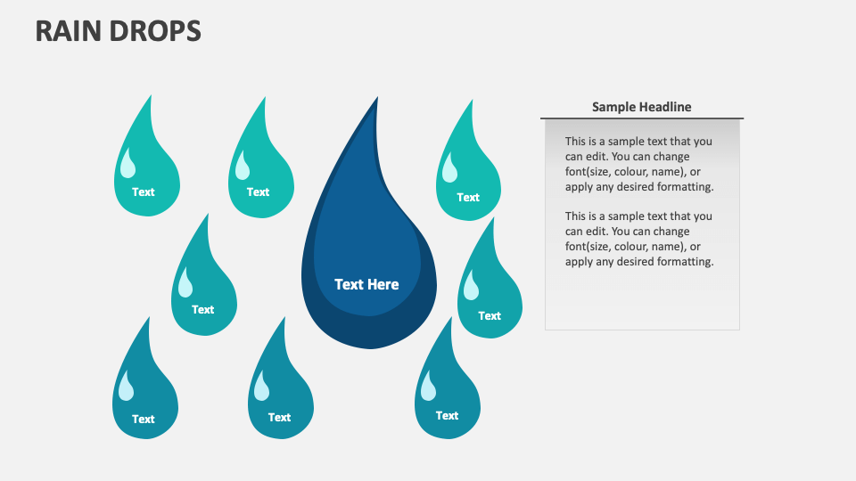 Rain Drops Template for PowerPoint and Google Slides - PPT Slides