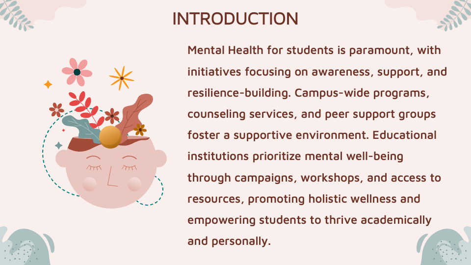 Free Mental Health for Students Template for Google Slides and PowerPoint