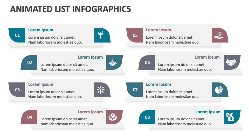 Animated List Infographics for Google Slides and PowerPoint - PPT Slides