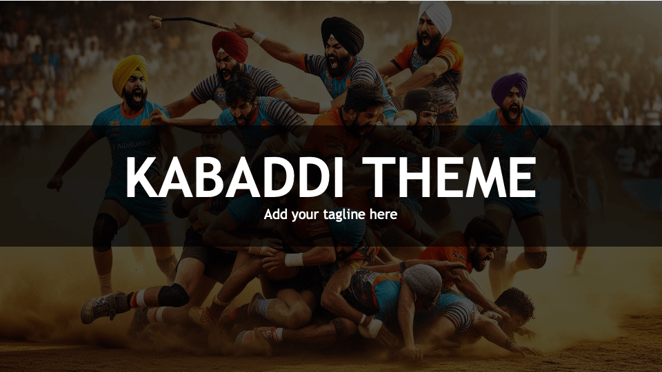 Free Kabaddi Presentation Theme for Google Slides and PowerPoint