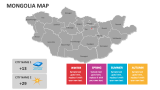 Mongolia Map for Google Slides and PowerPoint - PPT Slides