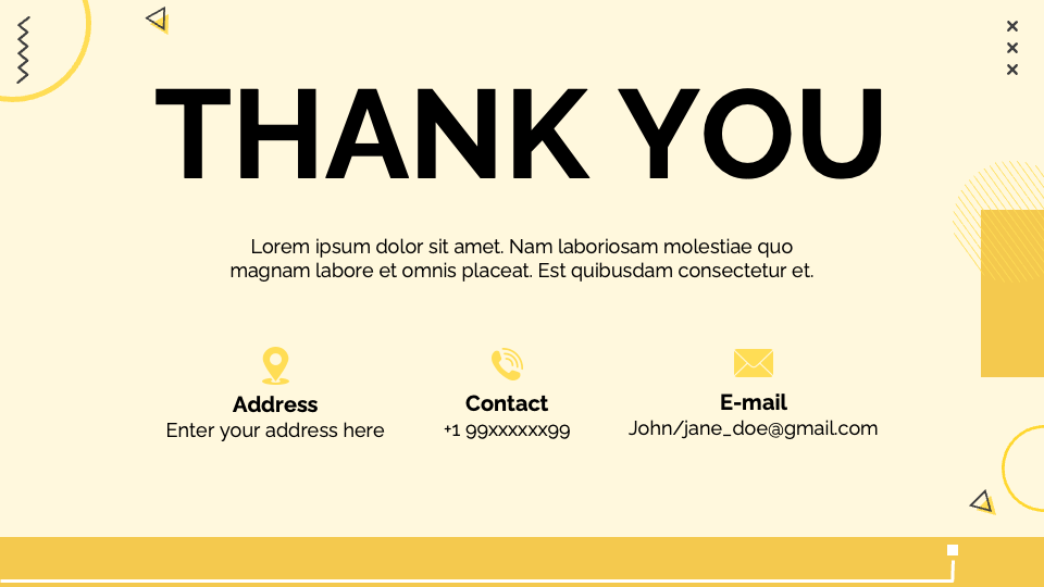 Minimal Yellow Presentation for Google Slides and PowerPoint