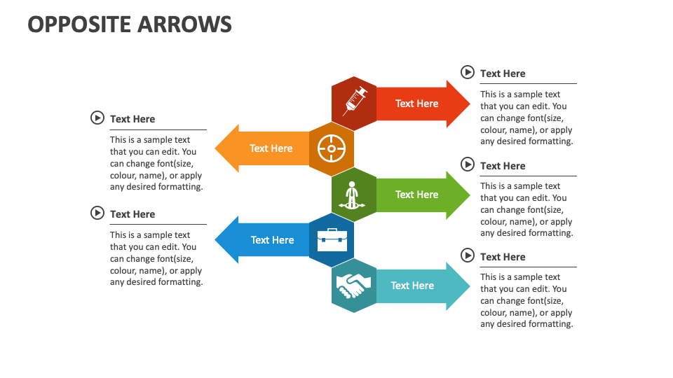 Opposite Arrows Template for PowerPoint and Google Slides - PPT Slides