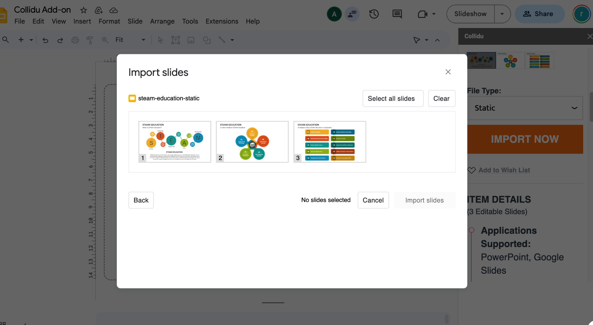 User Guide | Collidu Google Slide Addon